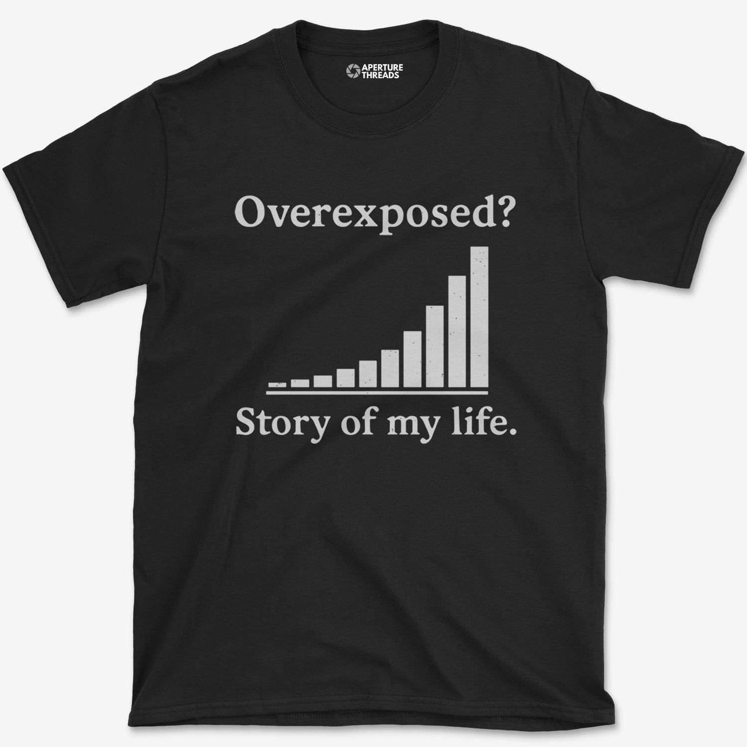 Overexposed Histogram T-Shirt – Aperture Threads